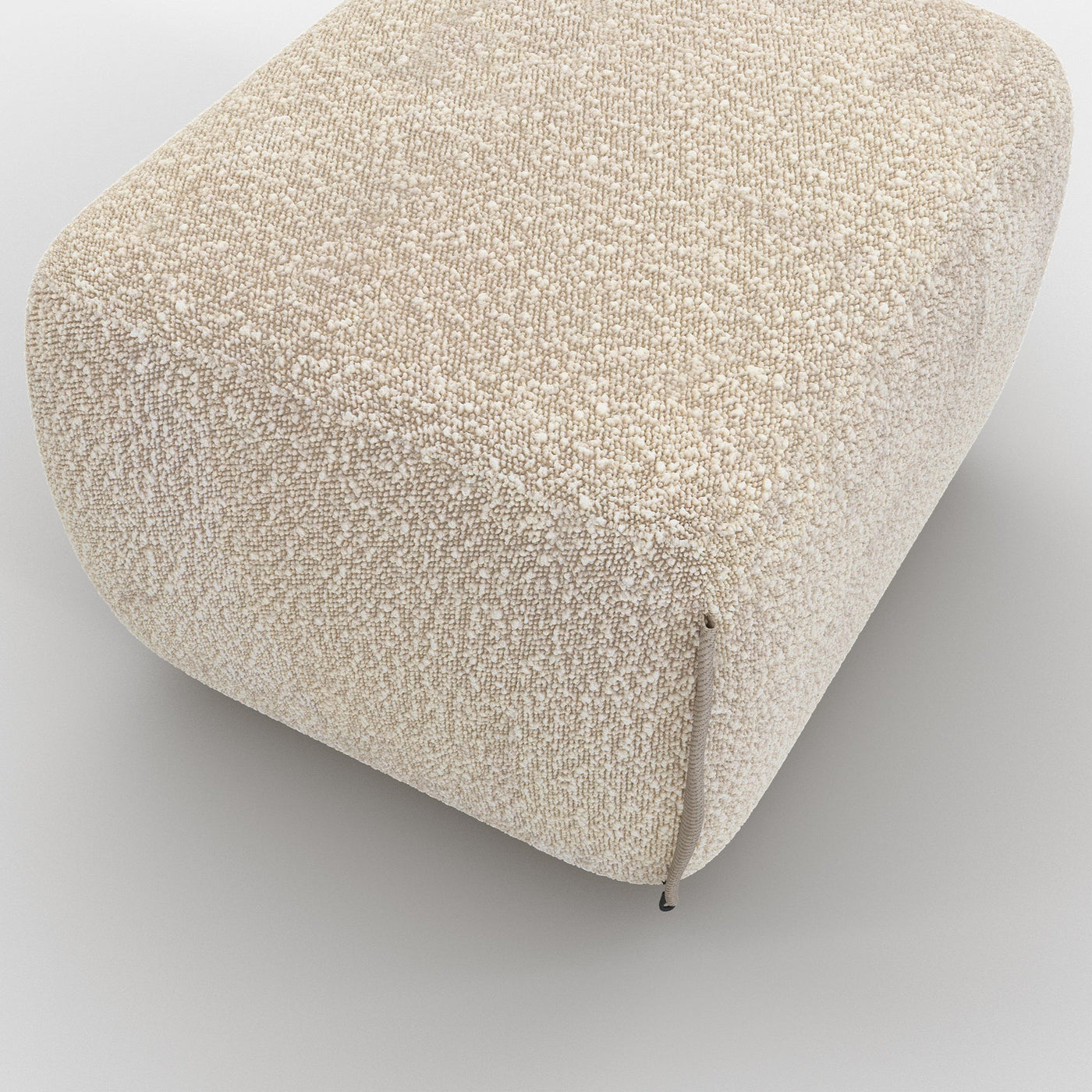 Cozy Pouffe | Ecru Boucle