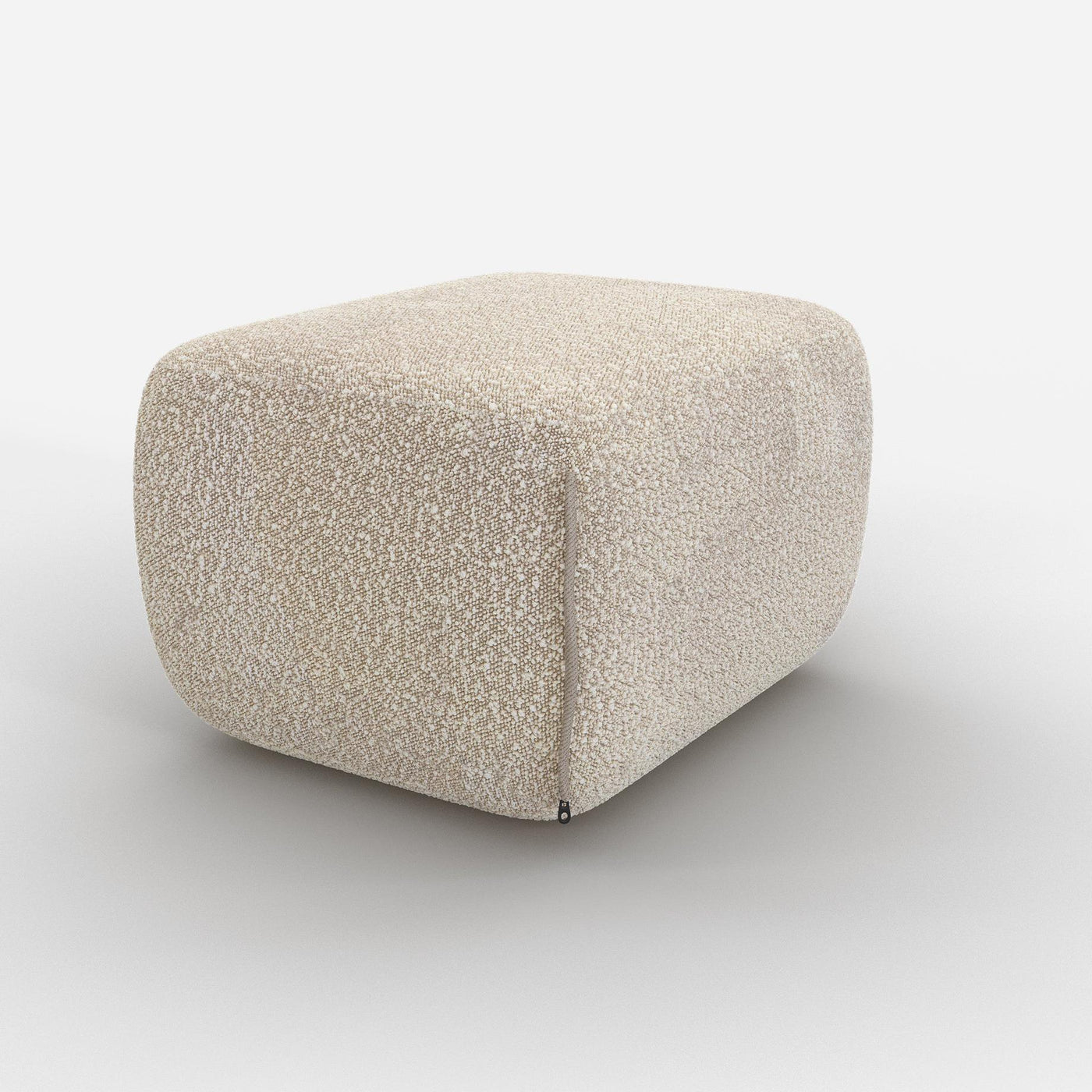 Cozy Pouffe | Ecru Boucle