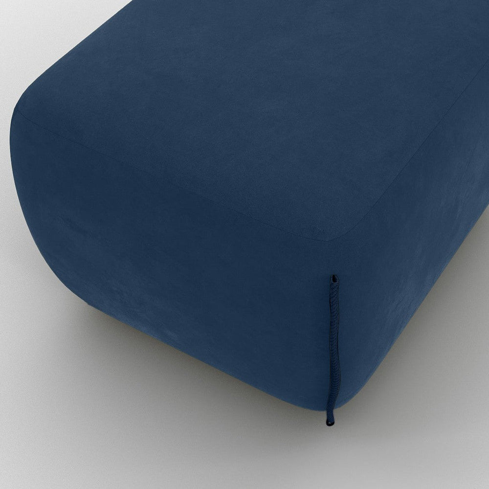 Cozy Pouffe | Midnight Blue Velvet