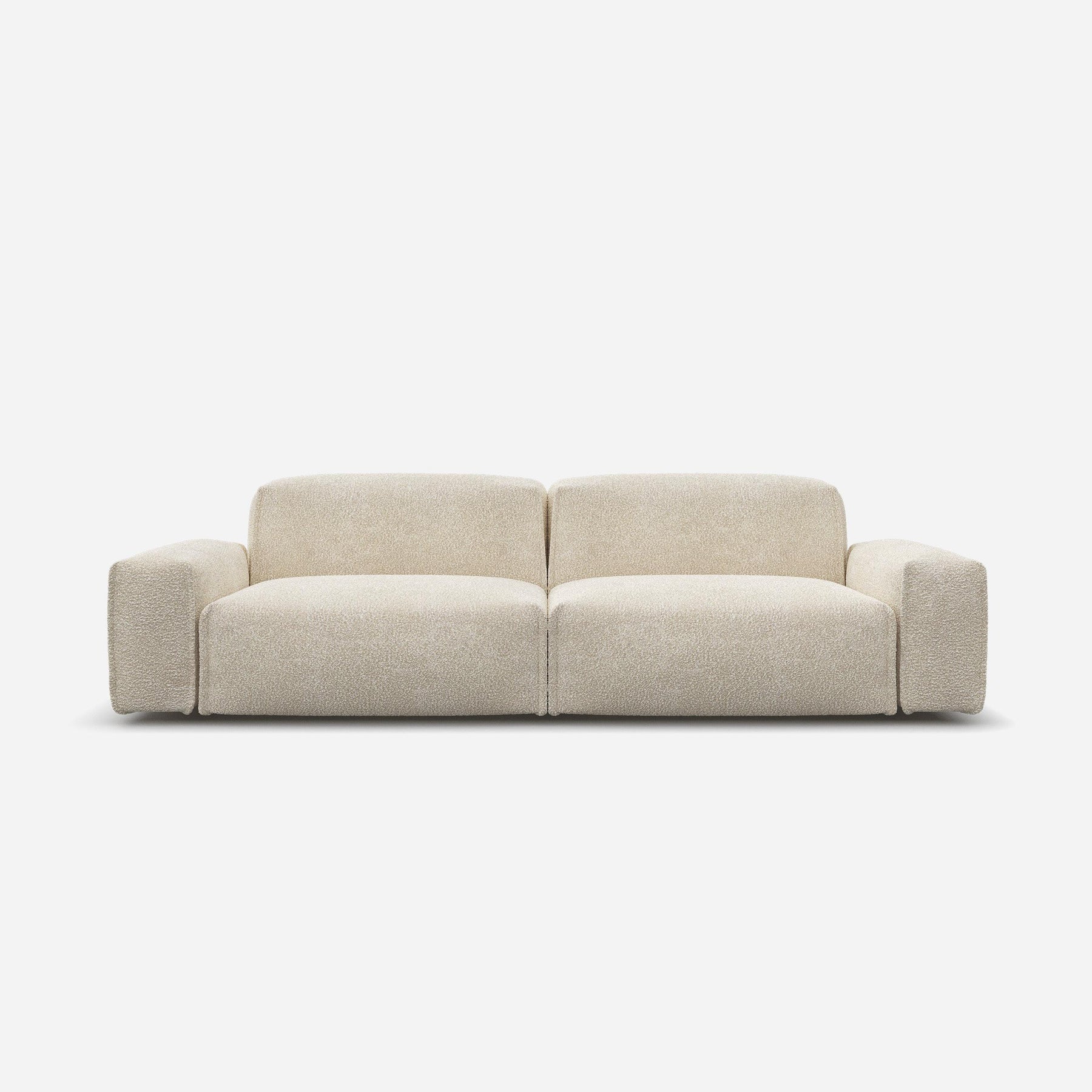 Float 3 Seater Sofa | Ecru Boucle