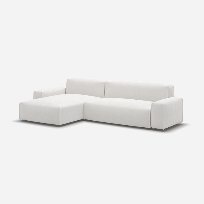 Float 4 Seater LH Chaise Sofa | Natural Cotton