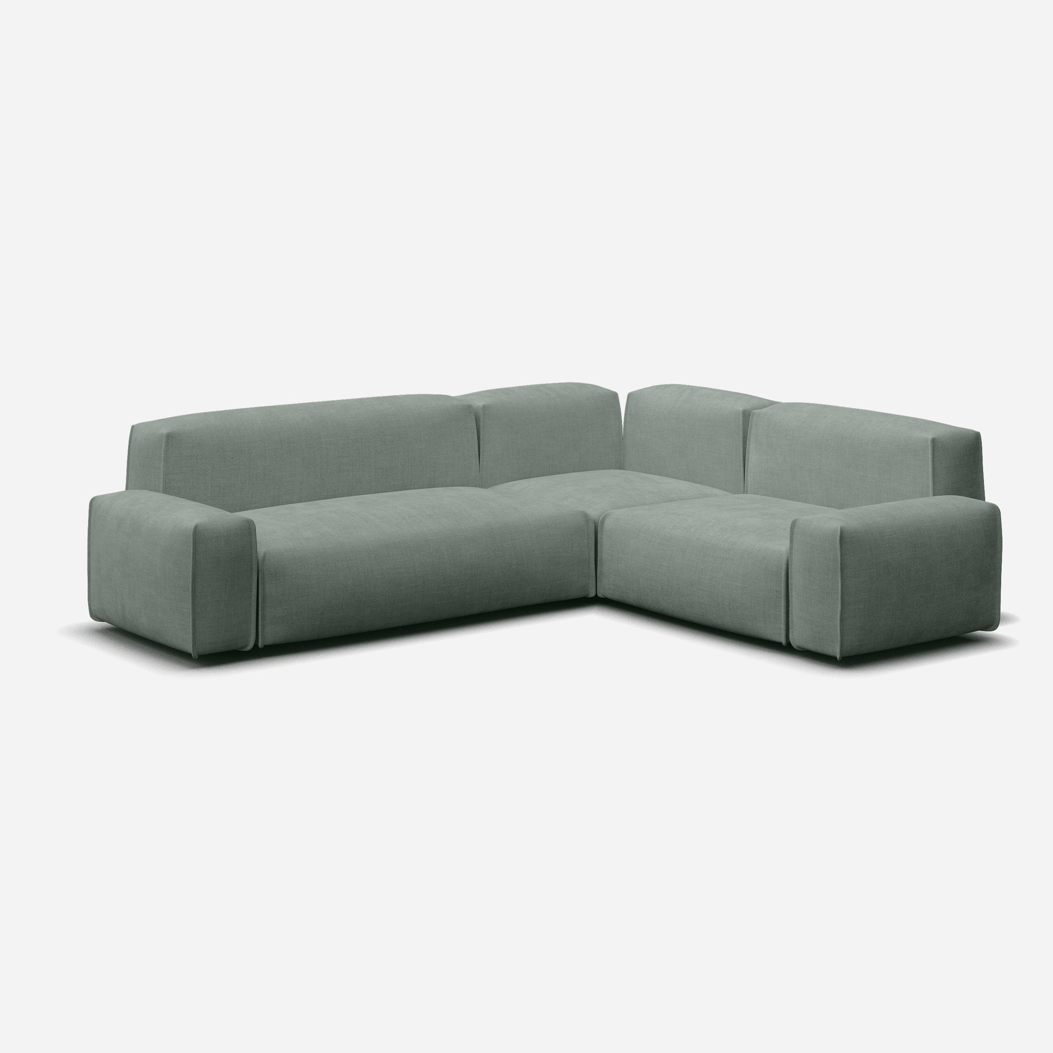 Float Medium RH Facing Corner Sofa | Sage Cotton